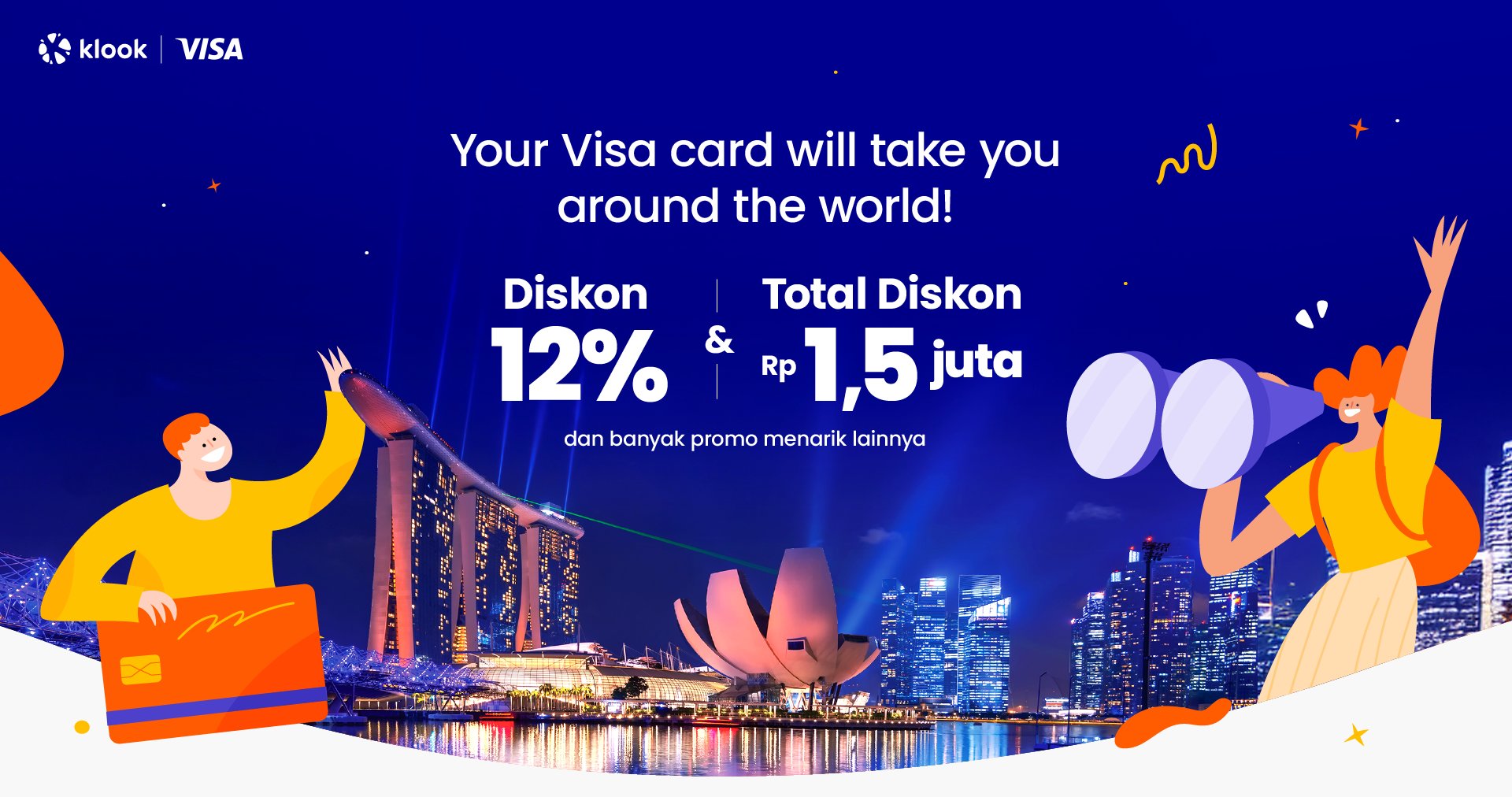 Your Visa will take you around the world!