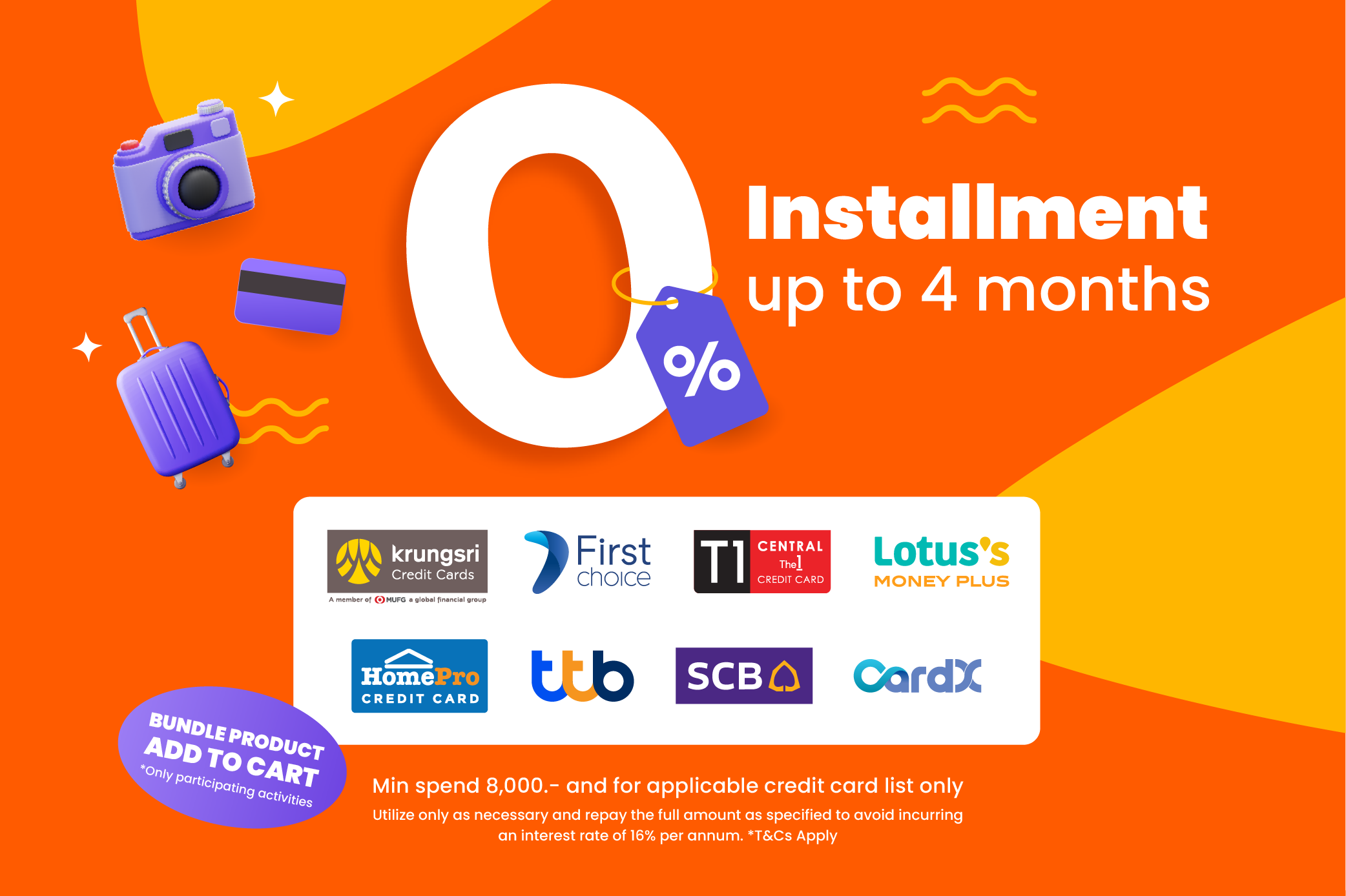 Klook 0% Installment up to 6 months