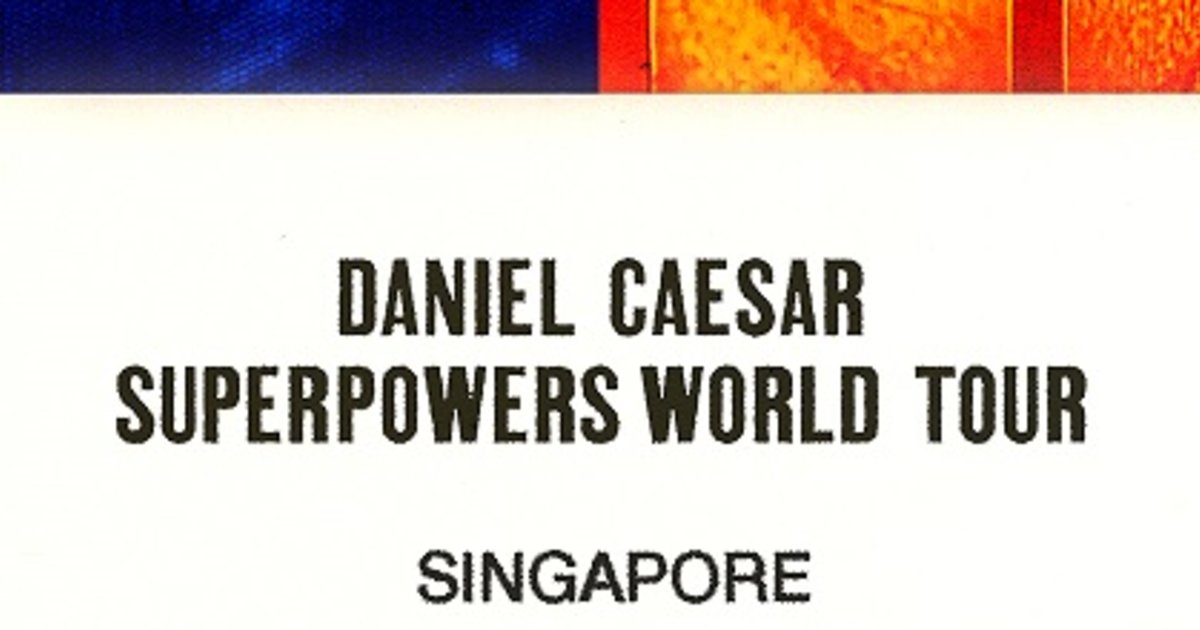 Daniel Caesar Superpowers World Tour in Singapore | Concert