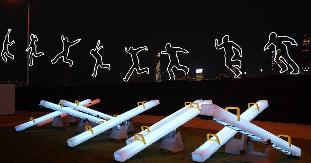 illuminate! Run Beyond｜Angelo Bonello Art Installation