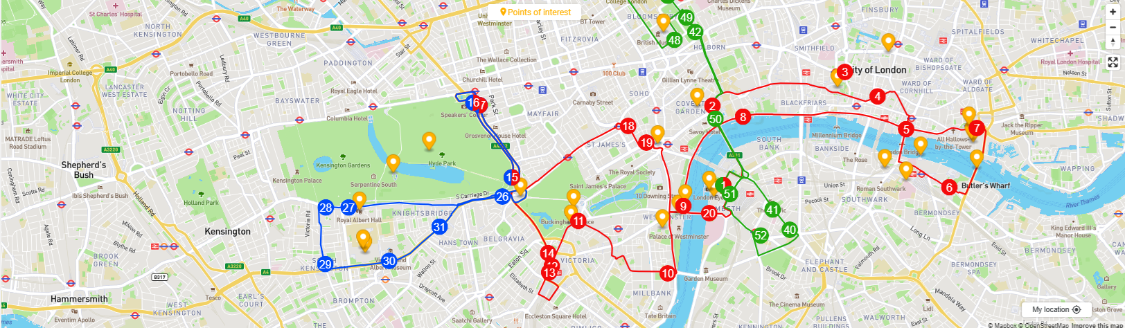 London hop-on hop-off bus and river cruise pass by City Sightseeing - Klook