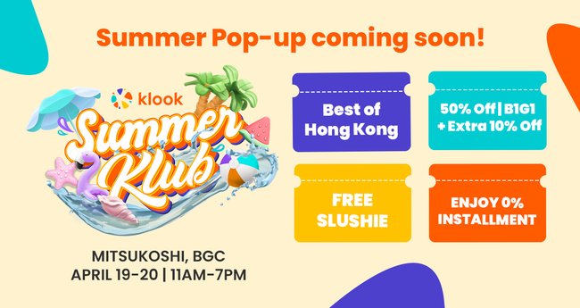 Score Hot Deals with Klook's Summer Klub Pop-Up on April 19-20 with ...