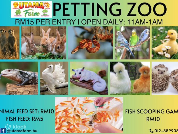 Utama Farm: Petting Zoo, Prawning & Fishing, Baseball Batting Cage ...