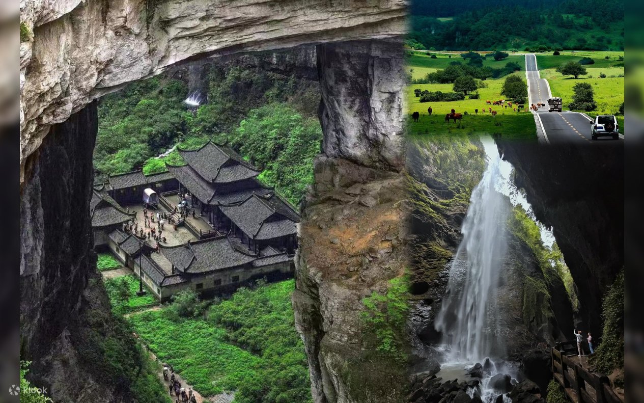 High-end day trip to Three Natural Bridges in Wulong, Chongqing ...