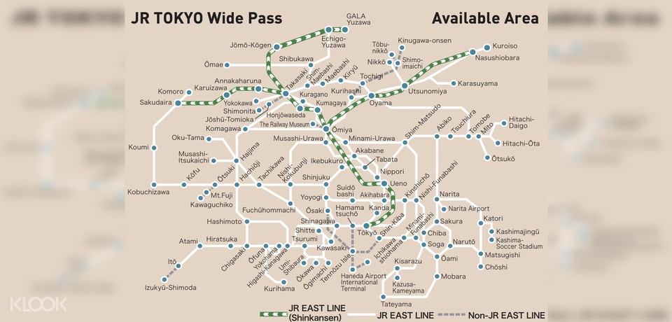 JR TOKYO Wide Pass - Klook US
