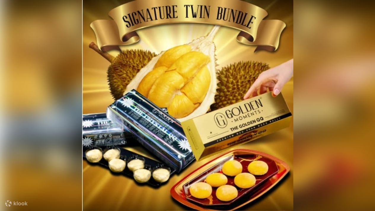 Golden Moments Durian Dessert Platter and Cakes - Klook Singapore