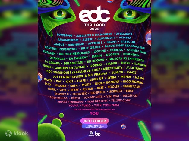 Electric Daisy Carnival (EDC) Thailand 2025 - Klook Malaysia