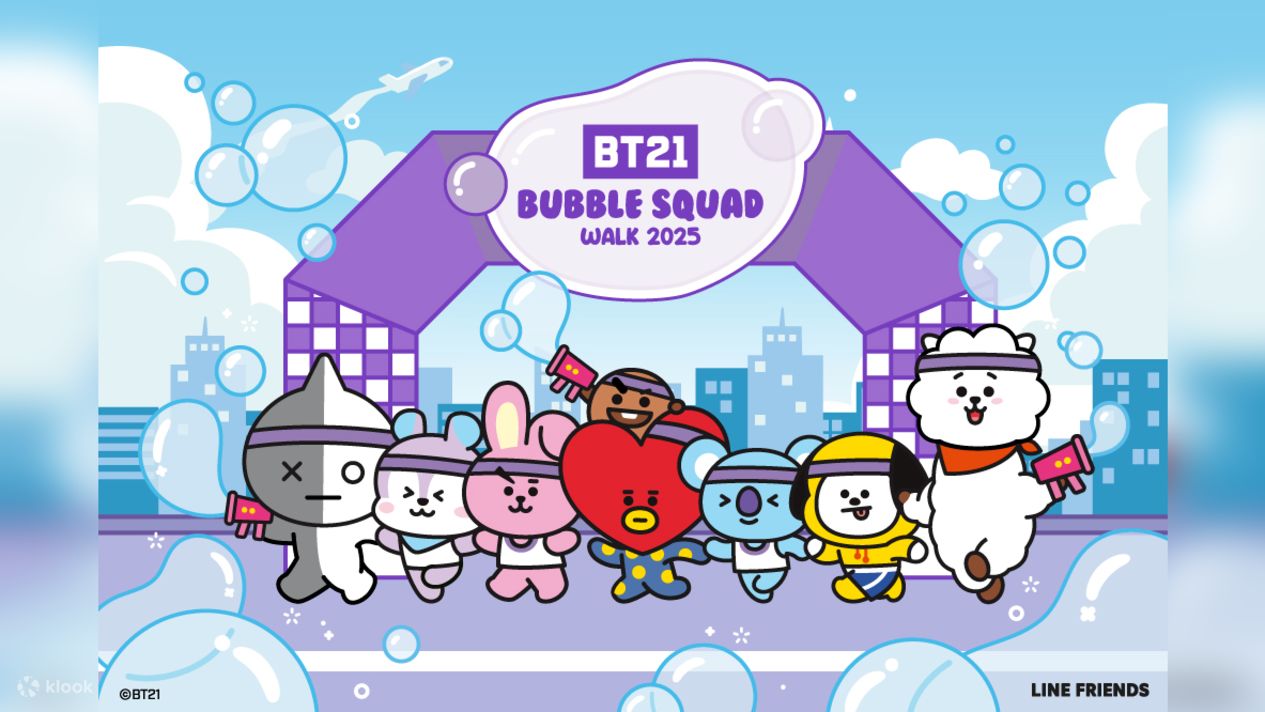 BT21 Bubble Squad Walk 2025 - Klook Singapore