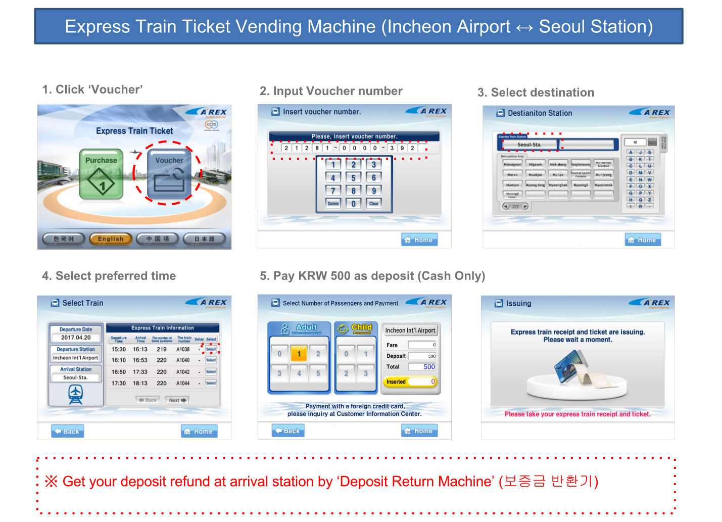 AREX Incheon Airport Express Train One Way Ticket in Seoul - Klook