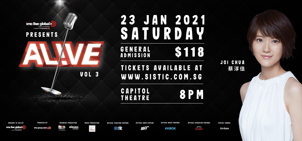 Joi Chua｜ Live Concert｜ALive Vol 3