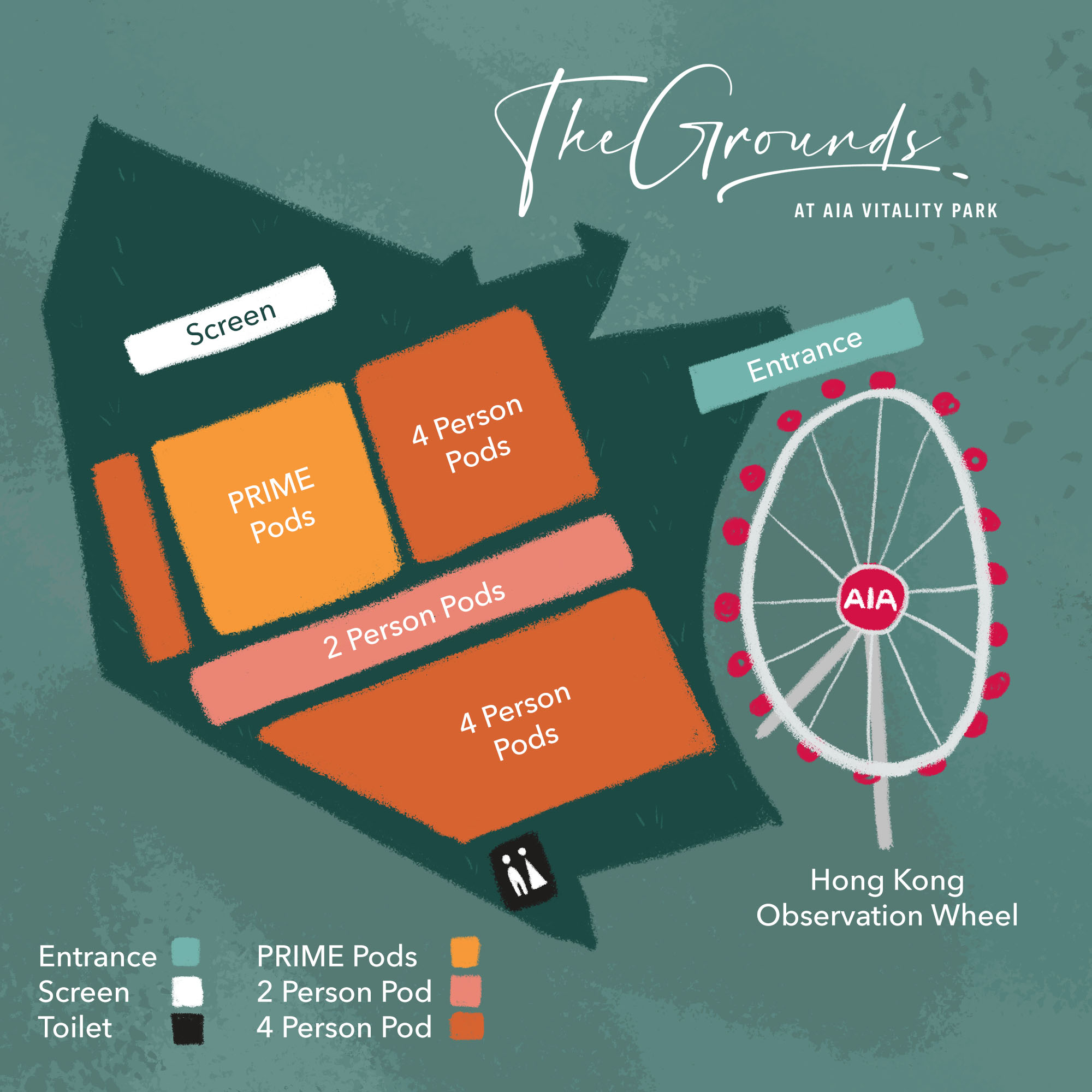 大型休閒及娛樂空間The Grounds | AIA Vitality Park