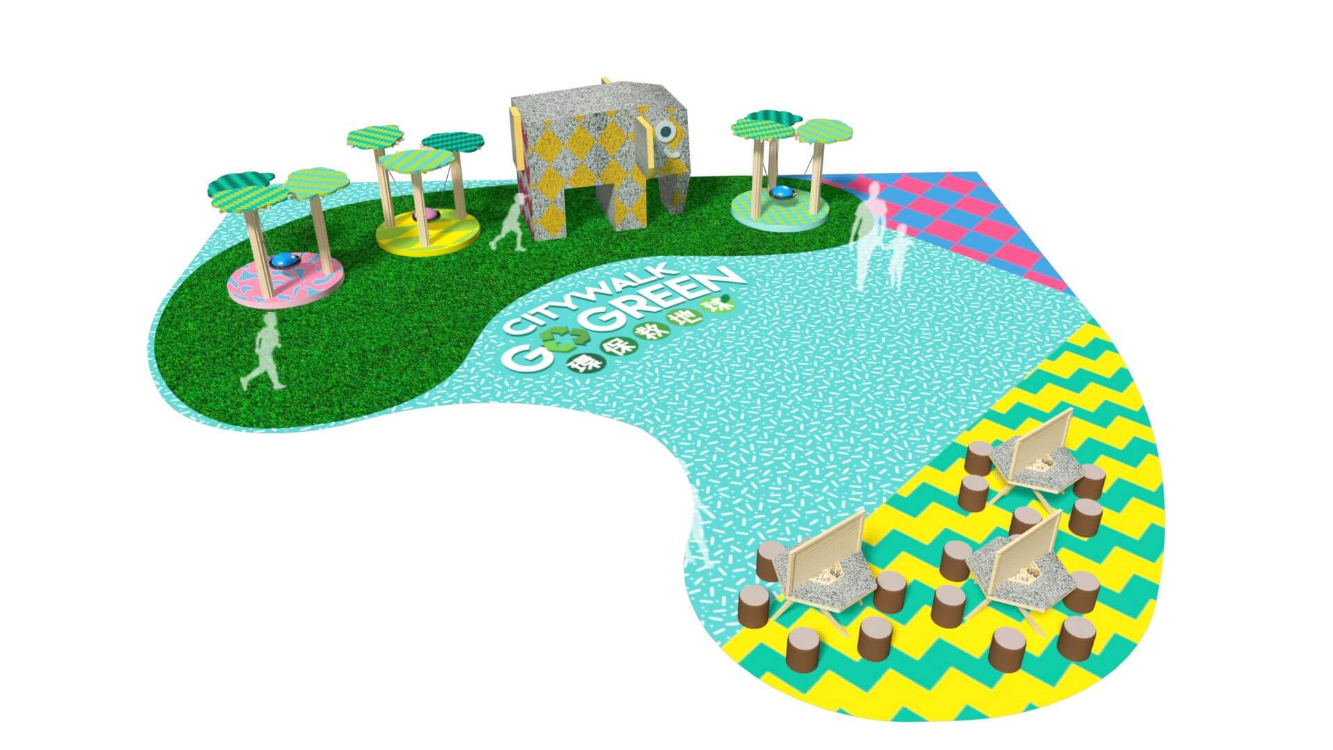 "Go Green! Save the Planet" | Citywalk