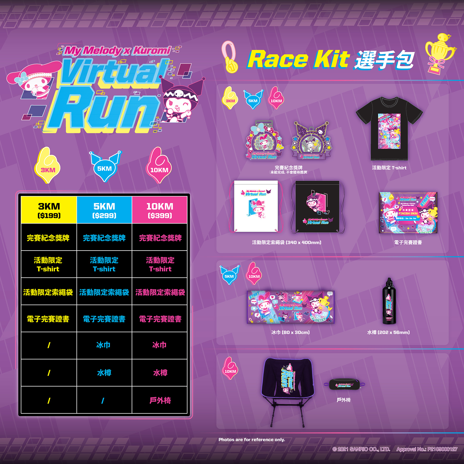 My Melody X Kuromi Virtual Run 2021