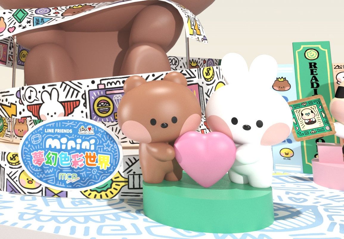 LINE FRIENDS MEETS TENNESSEE LOVELESS:minini夢幻色彩世界