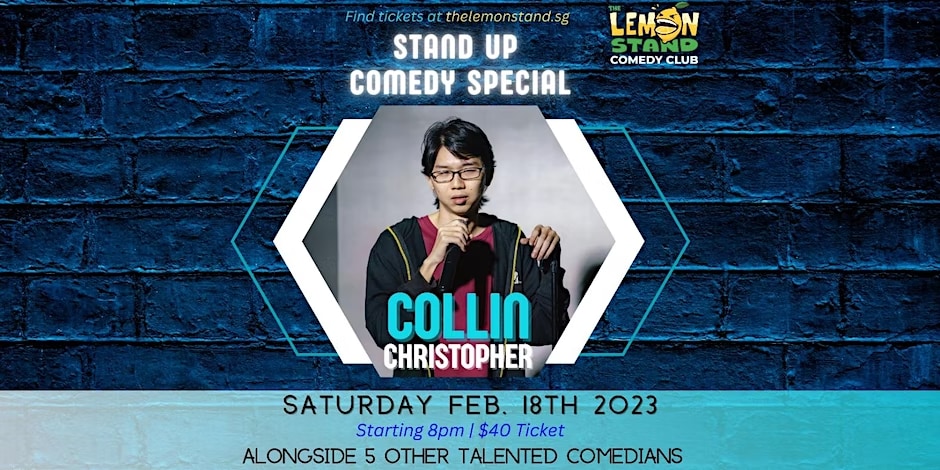 Collin Christopher | 18th Feb at The Lemon Stand | Comedy
