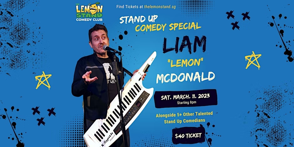 Liam "Lemon" McDonald | 11th March at The Lemon Stand