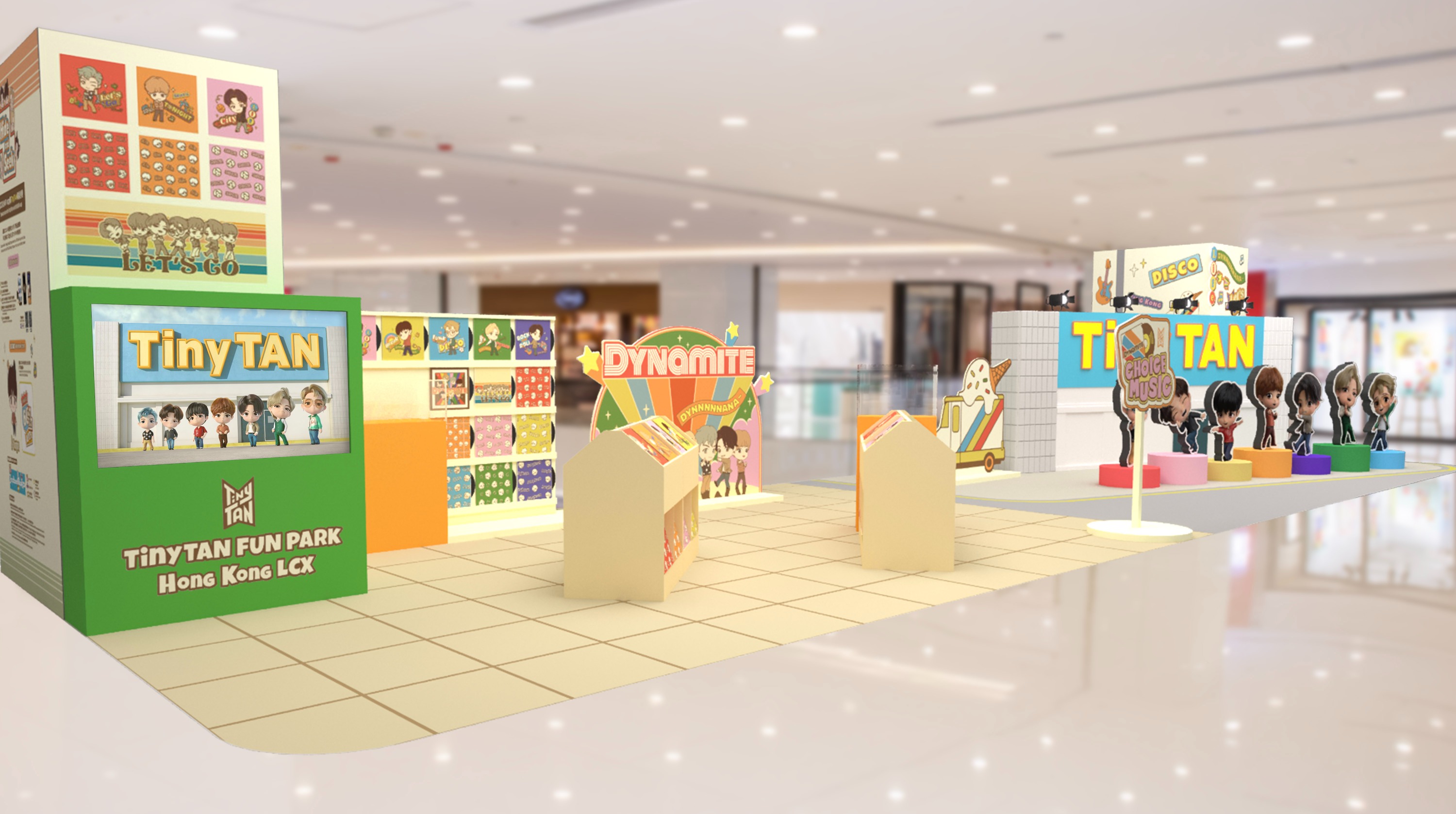 BTS Character TinyTAN FUN PARK Hong Kong LCX｜Exhibition