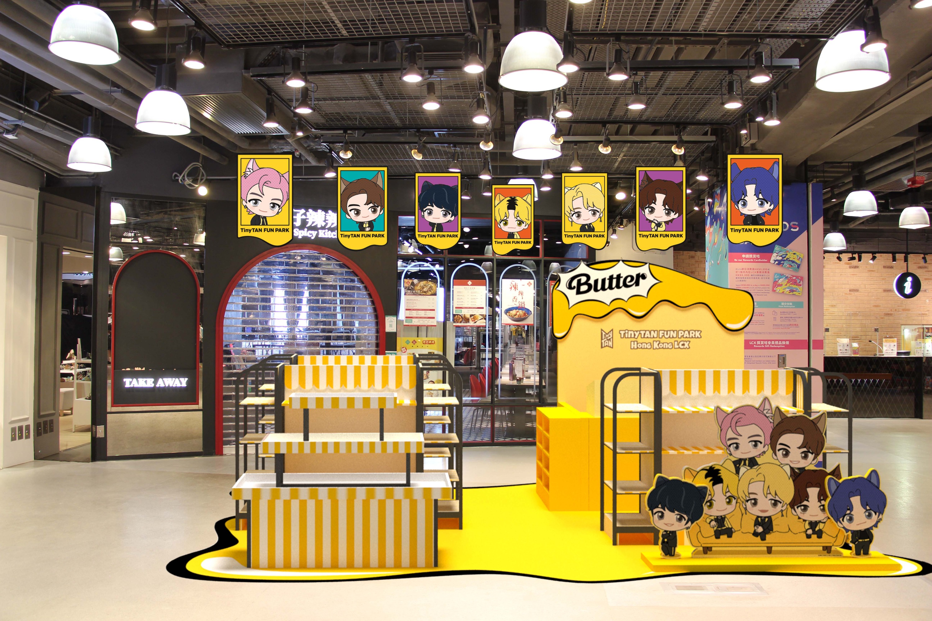 BTS Character TinyTAN FUN PARK Hong Kong LCX｜Exhibition