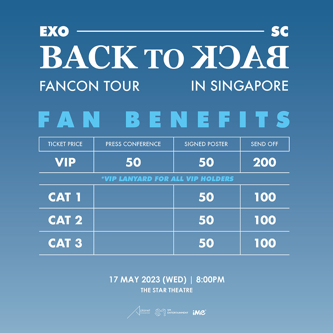 EXO-SC BACK TO BACK FANCON TOUR SINGAPORE | The Star Theatre