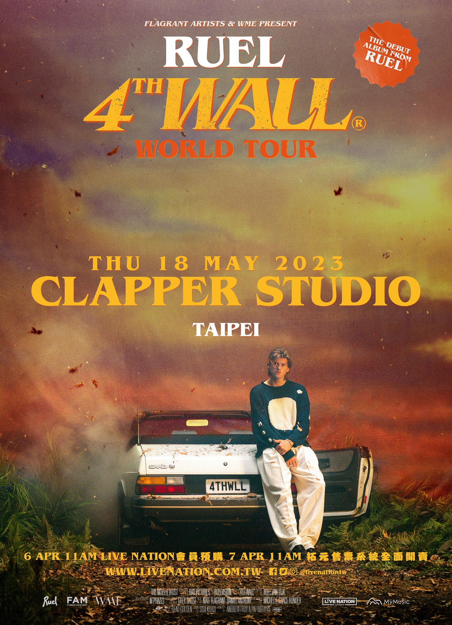 RUEL 4TH WALL WORLD TOUR | Concert