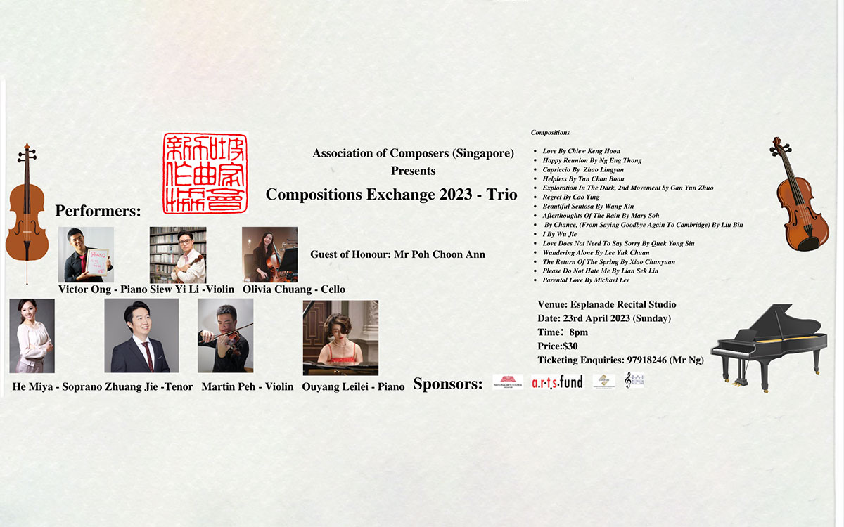 Compositions Exchange 2023 – Trio | Concert | Esplanade