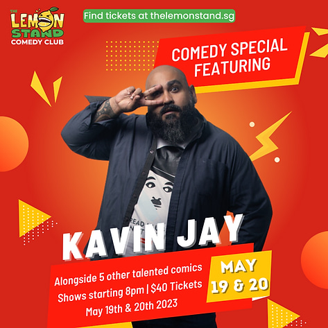 Kavin Jay | 19th & 20th May 2023 at The Lemon Stand | Comedy