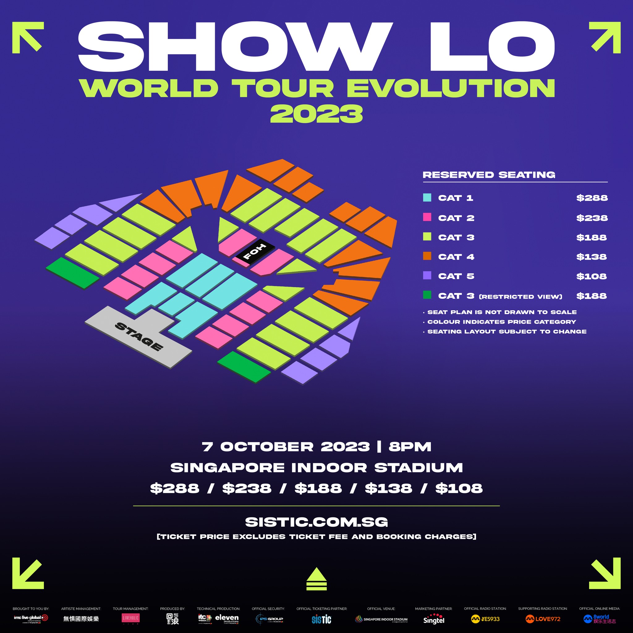Show Lo World Tour Evolution 2023 in Singapore | Concert