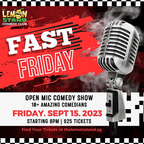 Fast Friday | 15th September 2023 at The Lemon Stand