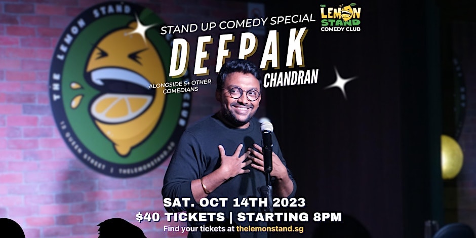 Deepak Chandran | 14th October 2023 at The Lemon Stand