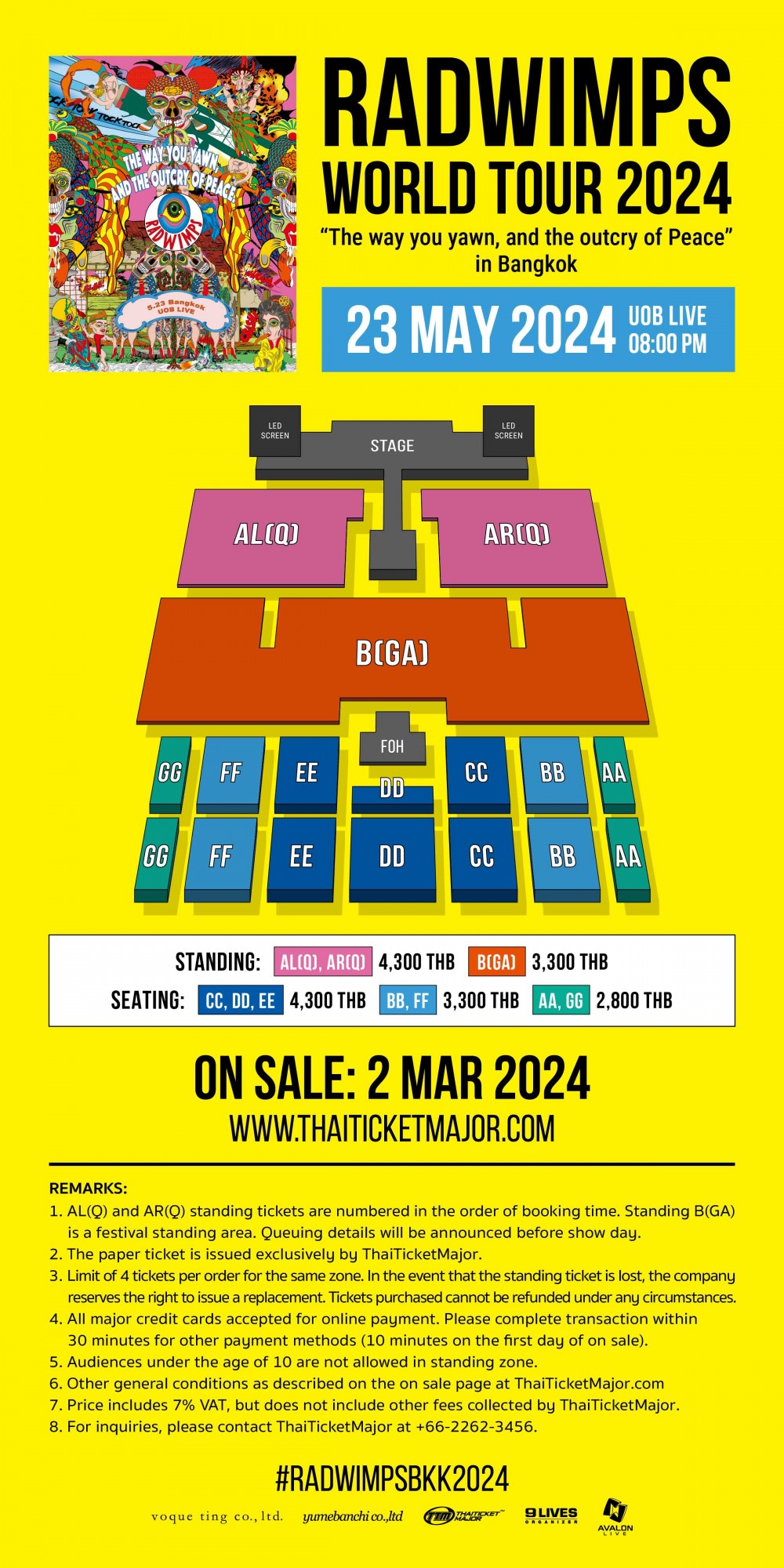 RADWIMPS WORLD TOUR 2024 in Bangkok | Concert | UOB Live RADWIMPS WORLD TOUR 2024 in Bangkok | Concert | UOB Live