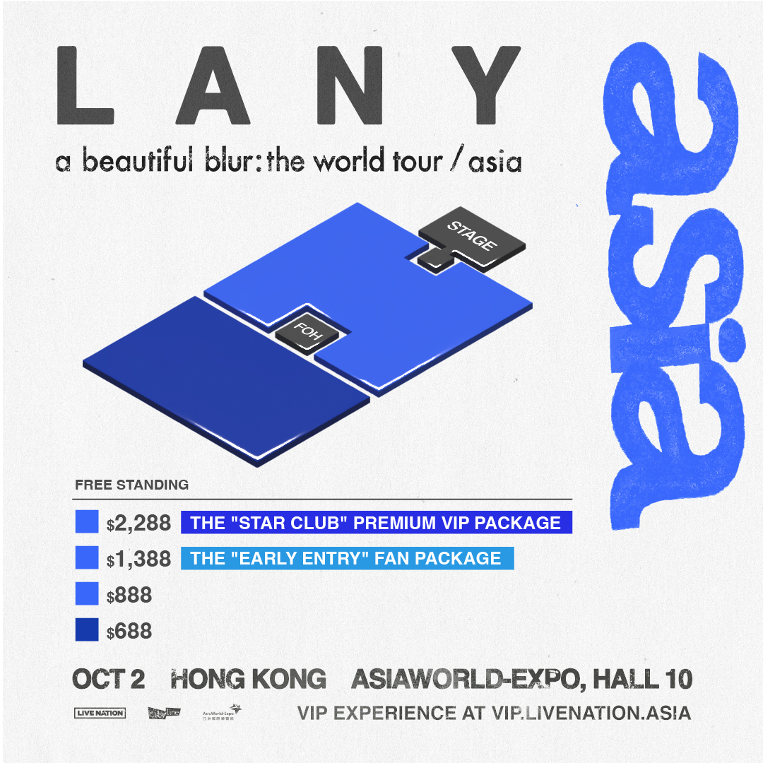 LANY - a beautiful blur: the world tour - Hong Kong