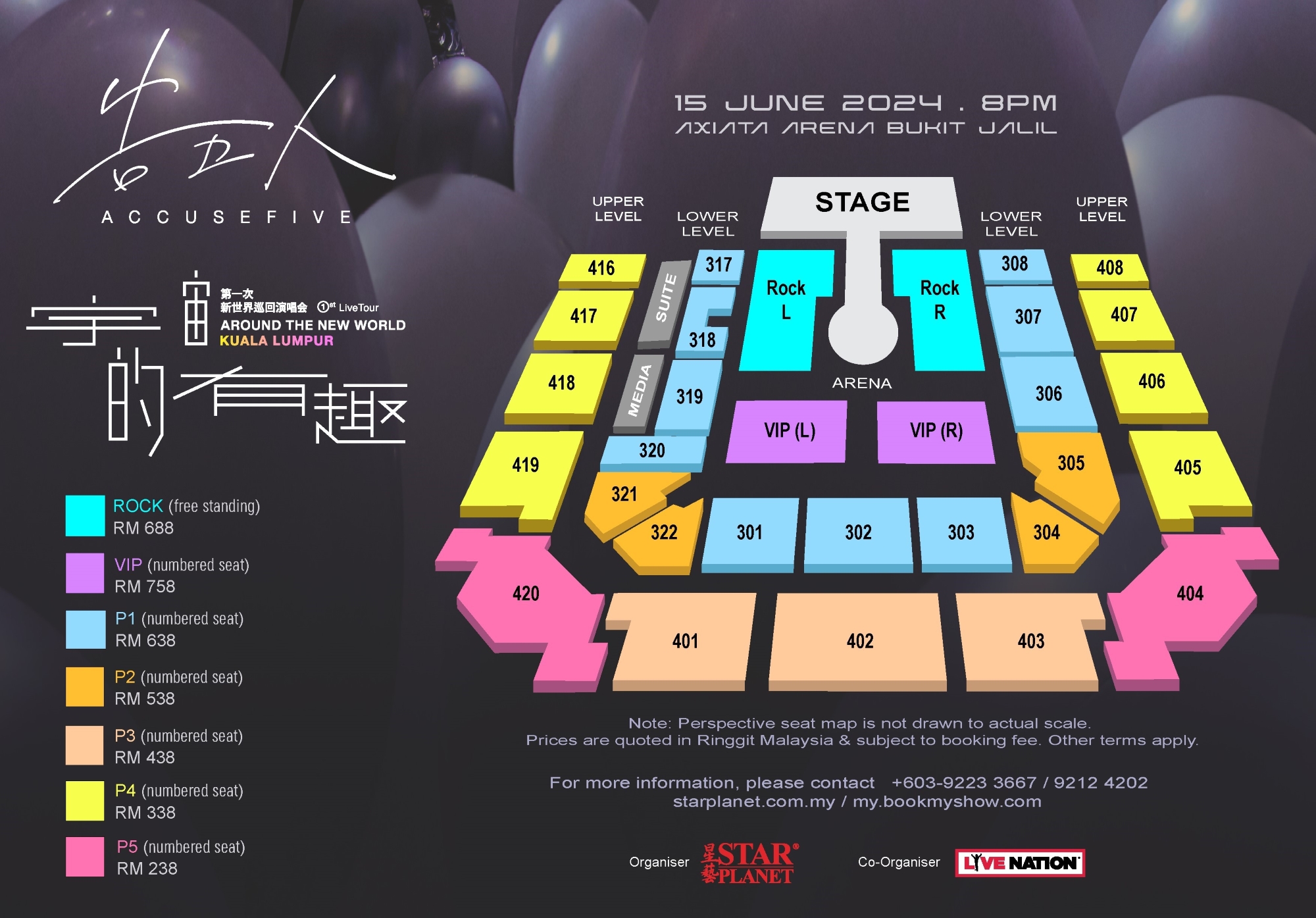 Accusefive Around The New World First Live Tour Kuala Lumpur