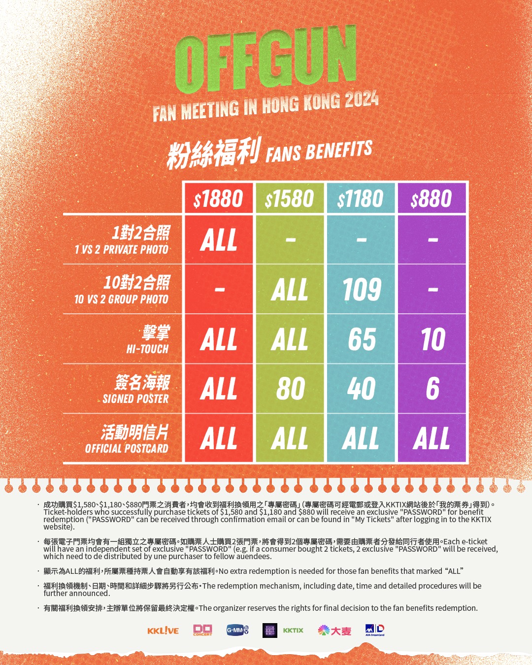 OFFGUN FAN MEETING IN HONG KONG 2024｜AXA Dreamland