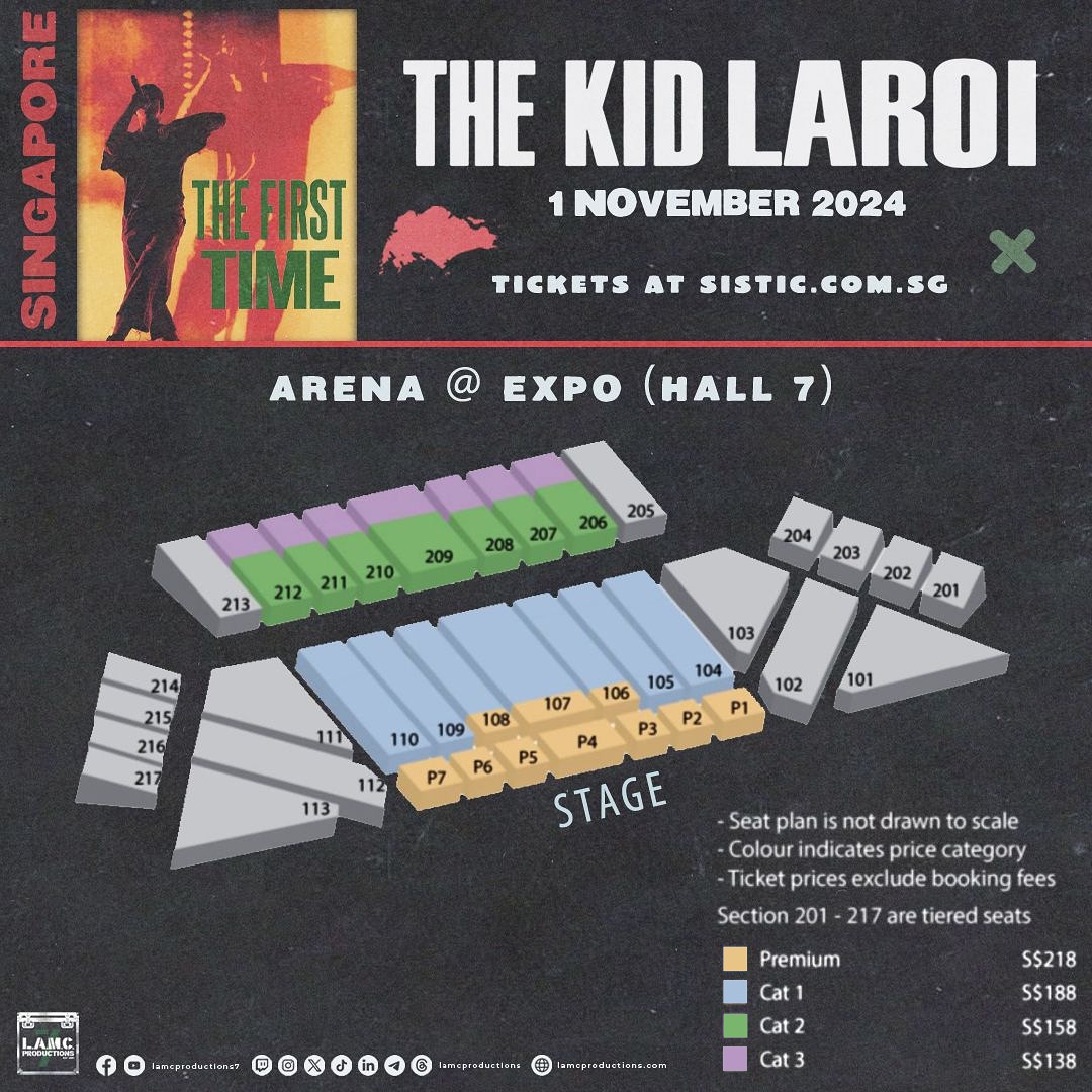 THE KID LAROI The First Time Tour Live in Singapore｜Concert