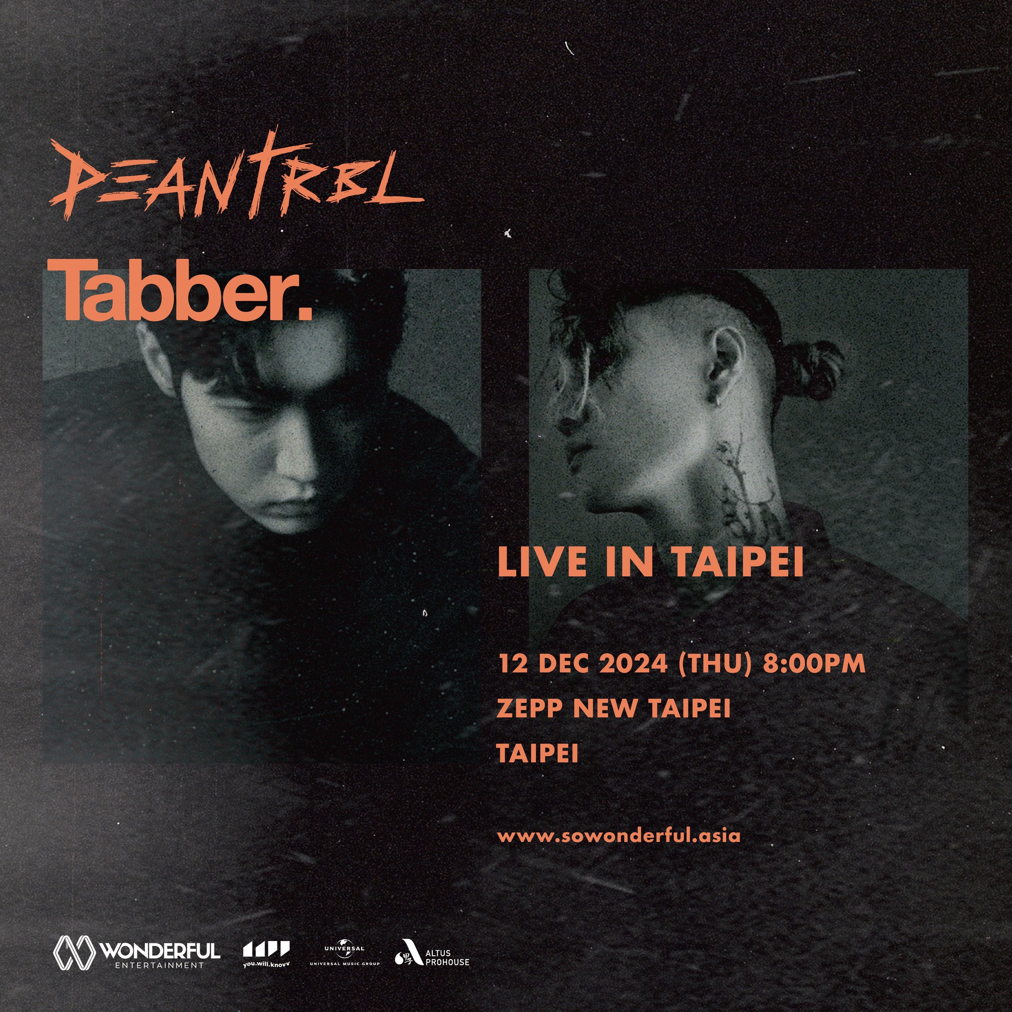 So Wonderful Presents: DEAN with Tabber Live in Taipei｜演唱會