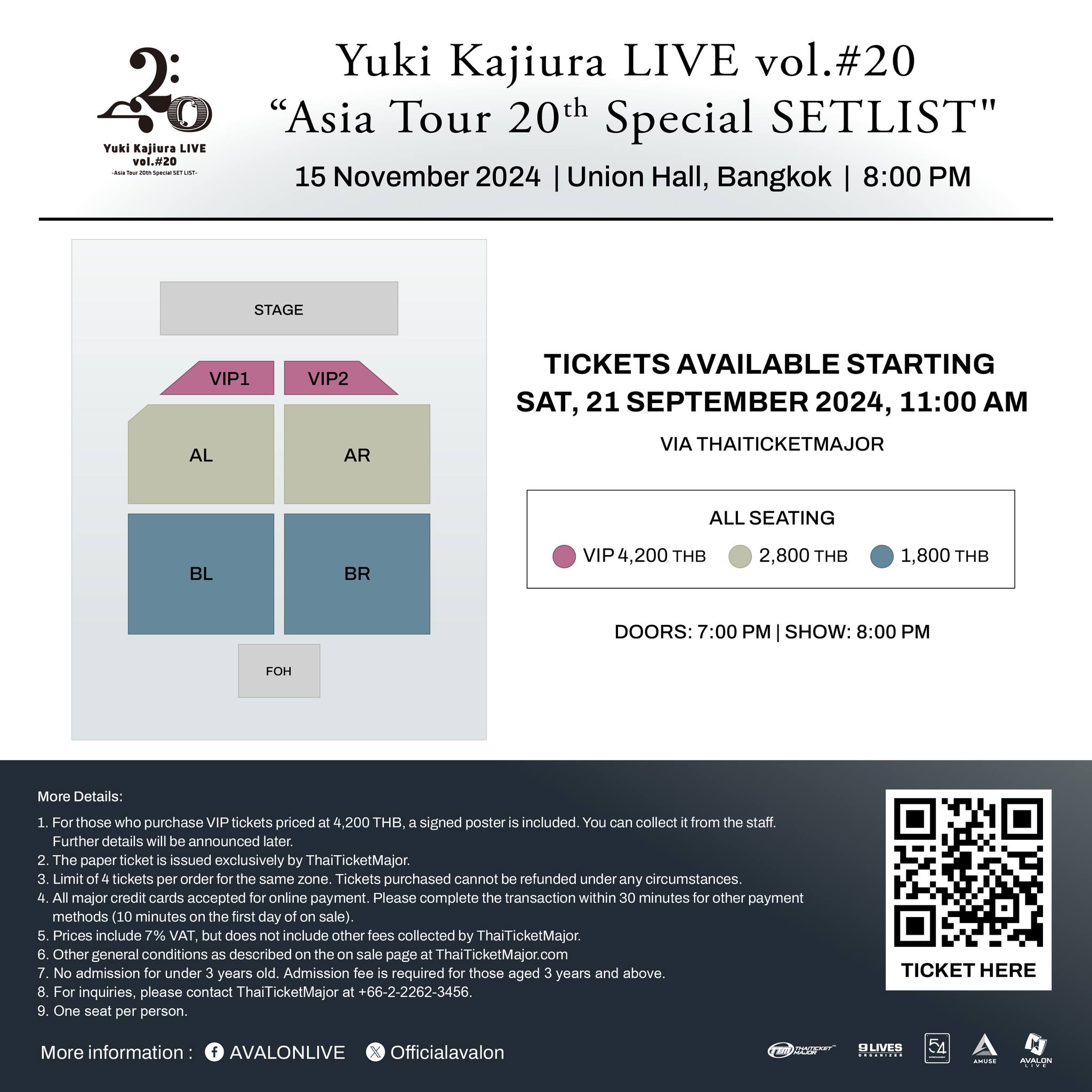 Yuki Kajiura Asia Tour 20th Special SET LIST in Bangkok