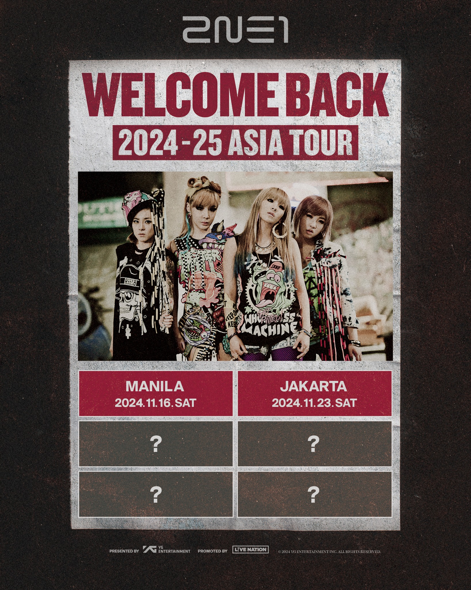 2NE1 Concert 2024 Manila｜2024-25 2NE1 ASIA TOUR WELCOME BACK