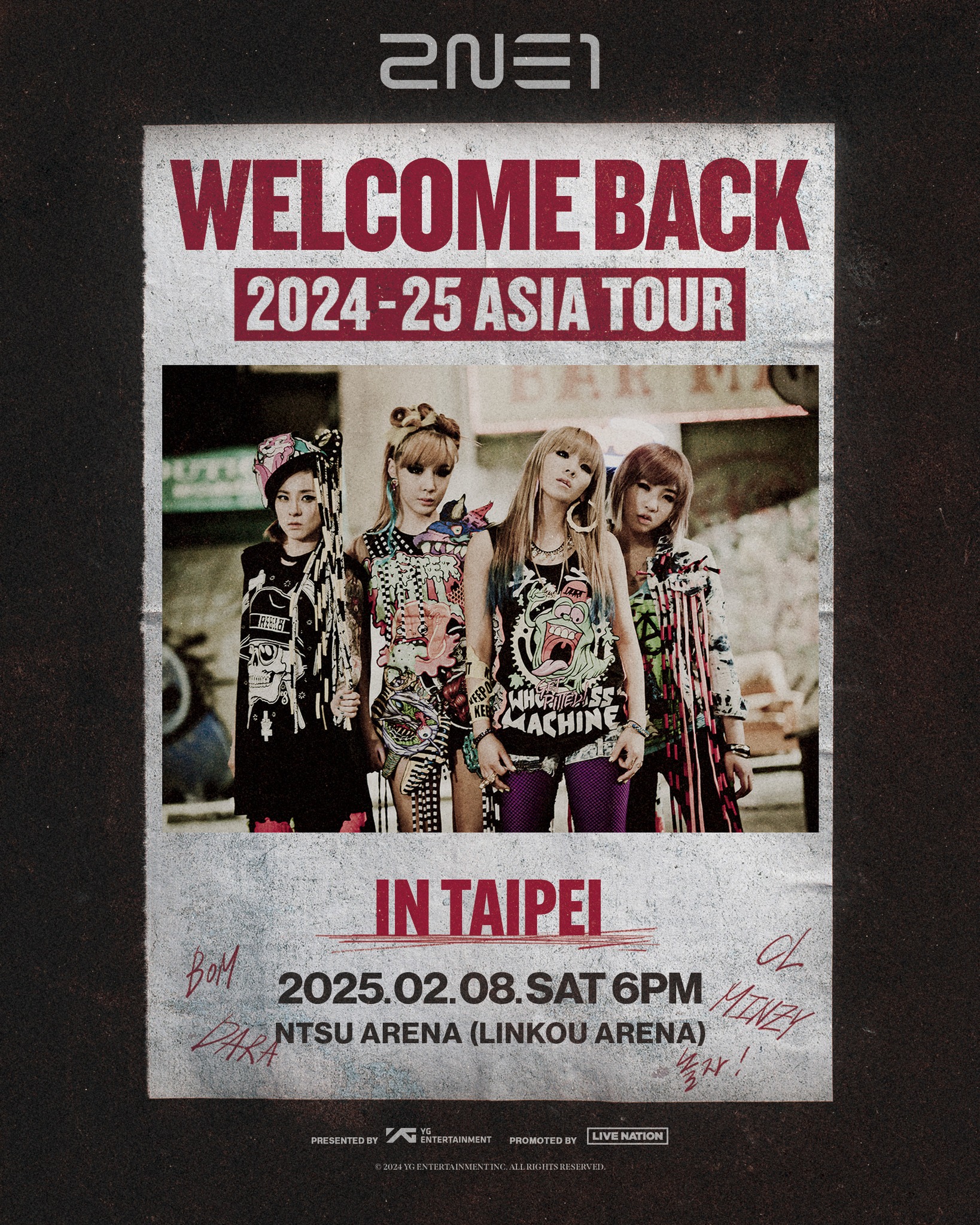 2NE1演唱會2025台北站｜2025 2NE1 ASIA TOUR [WELCOME BACK] IN TAIPEI