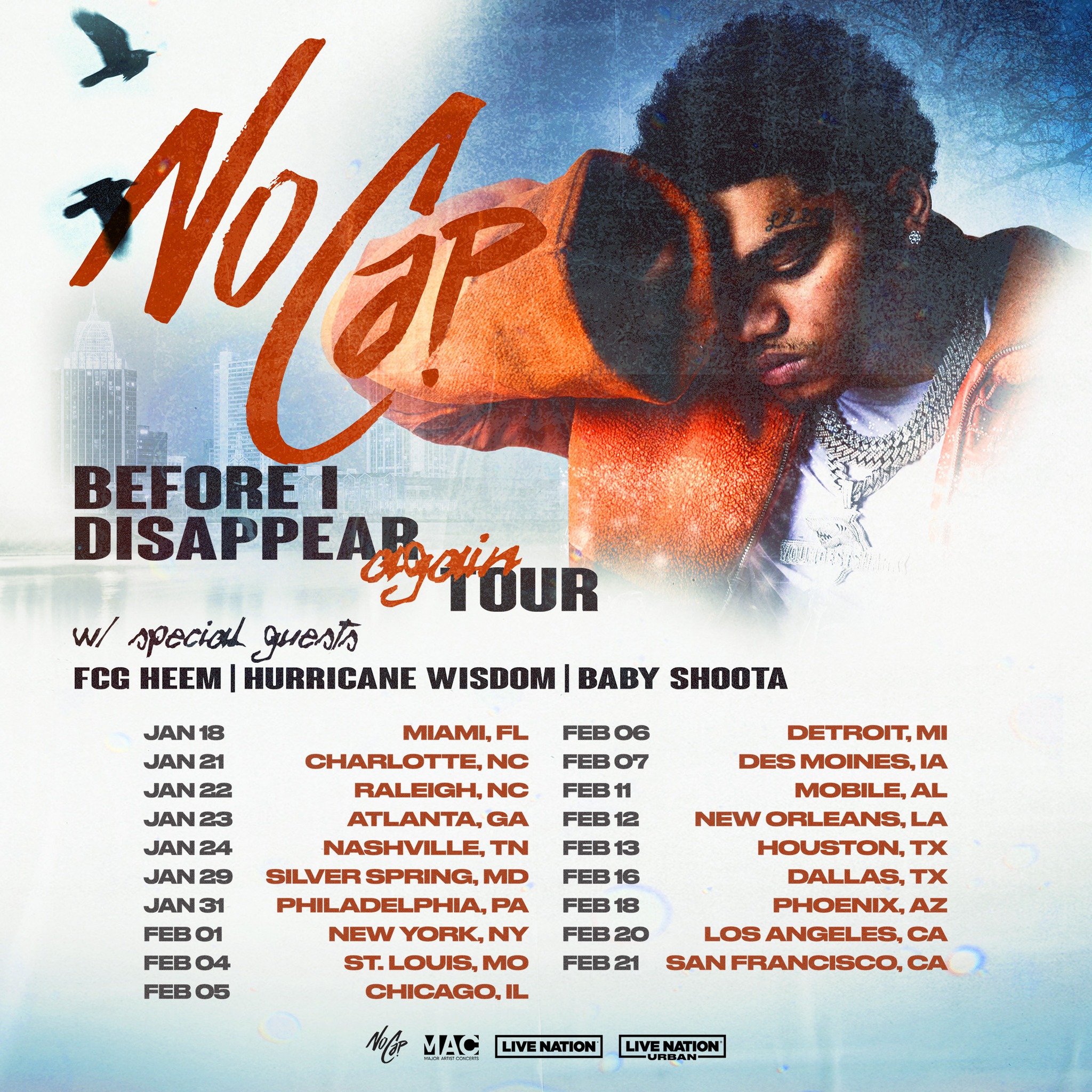NoCap "BEFORE I DISAPPEAR AGAIN TOUR" in San Francisco