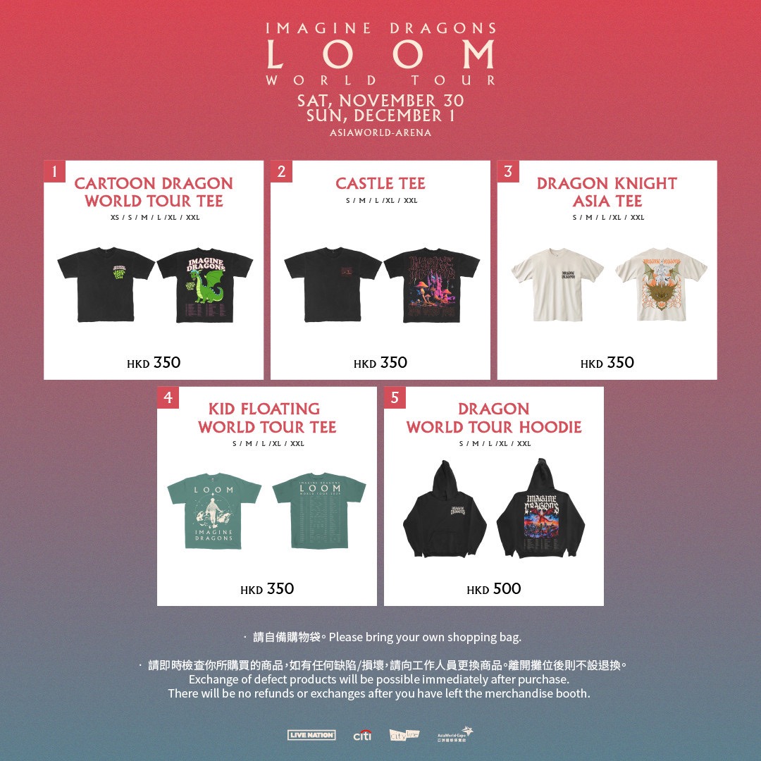 Imagine Dragons Concert 2024 Hong Kong｜AsiaWorld-Arena