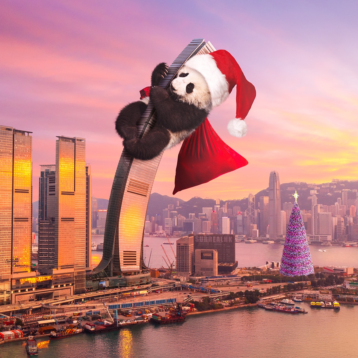 "Surreal Giant Pandas in Hong Kong" by SurrealHK