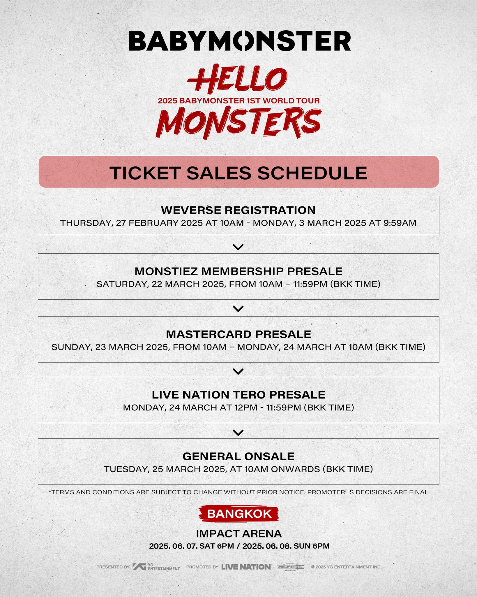2025 BABYMONSTER 1st WORLD TOUR IN BANGKOK