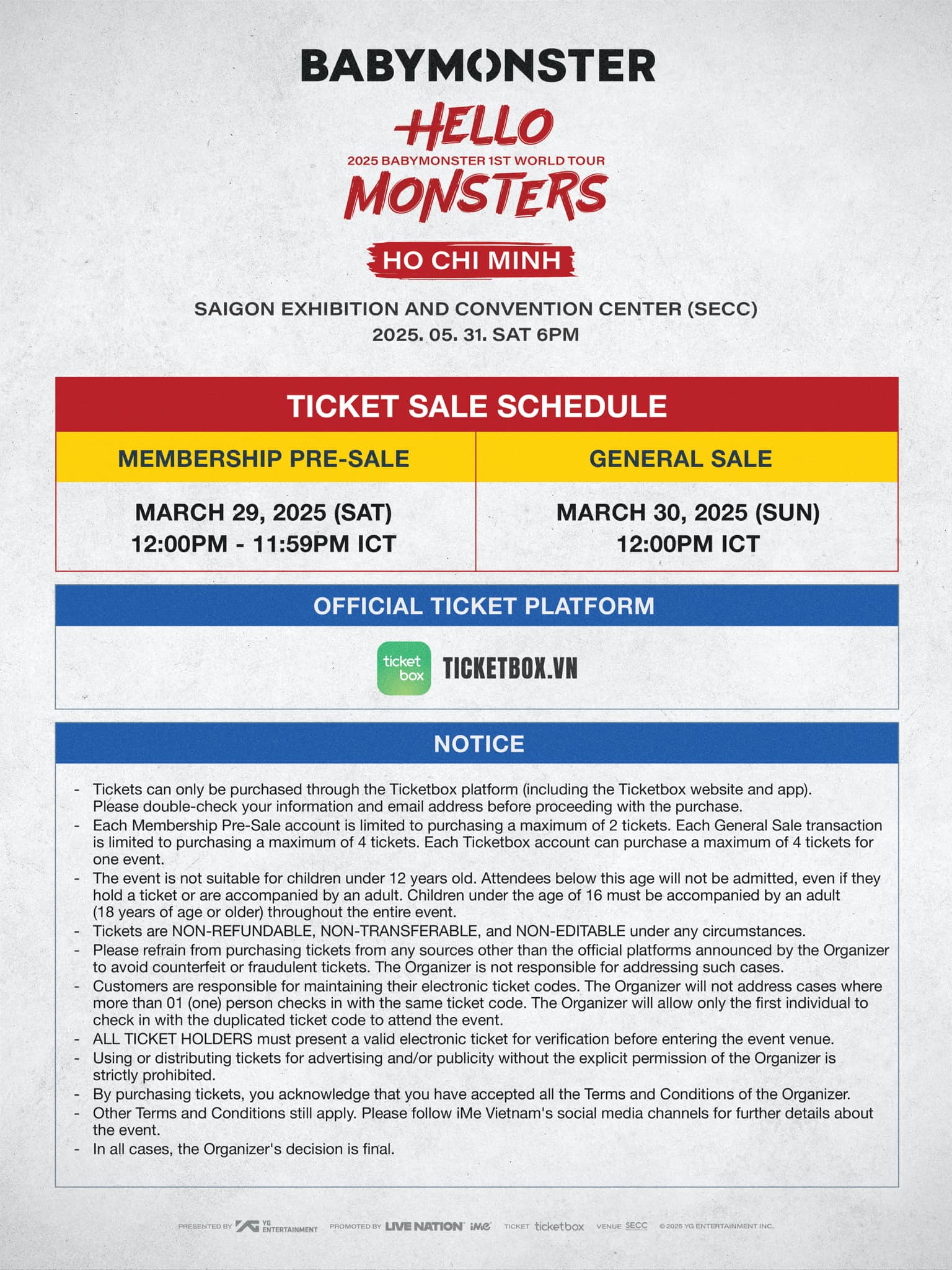 2025 BABYMONSTER 1st WORLD TOUR IN VIETNAM