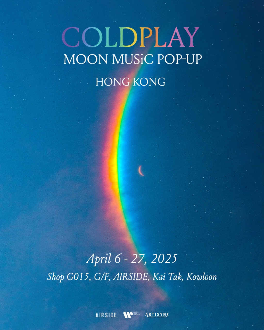 Coldplay香港期間限定店｜Coldplay Moon Music Pop-up at AIRSIDE