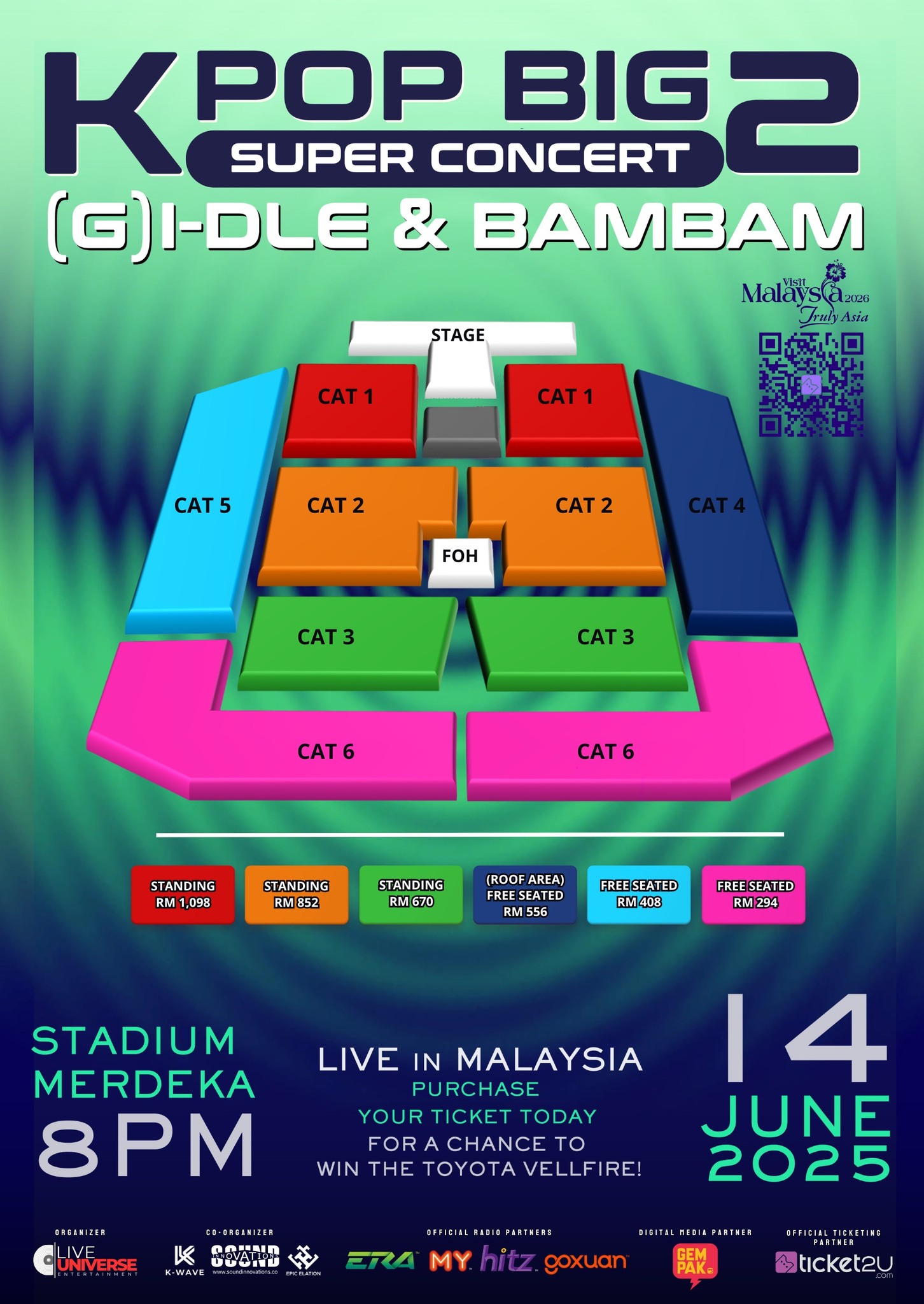 (G)I-DLE & BAMBAM｜KPOP BIG 2 SUPER CONCERT｜Stadium Merdeka
