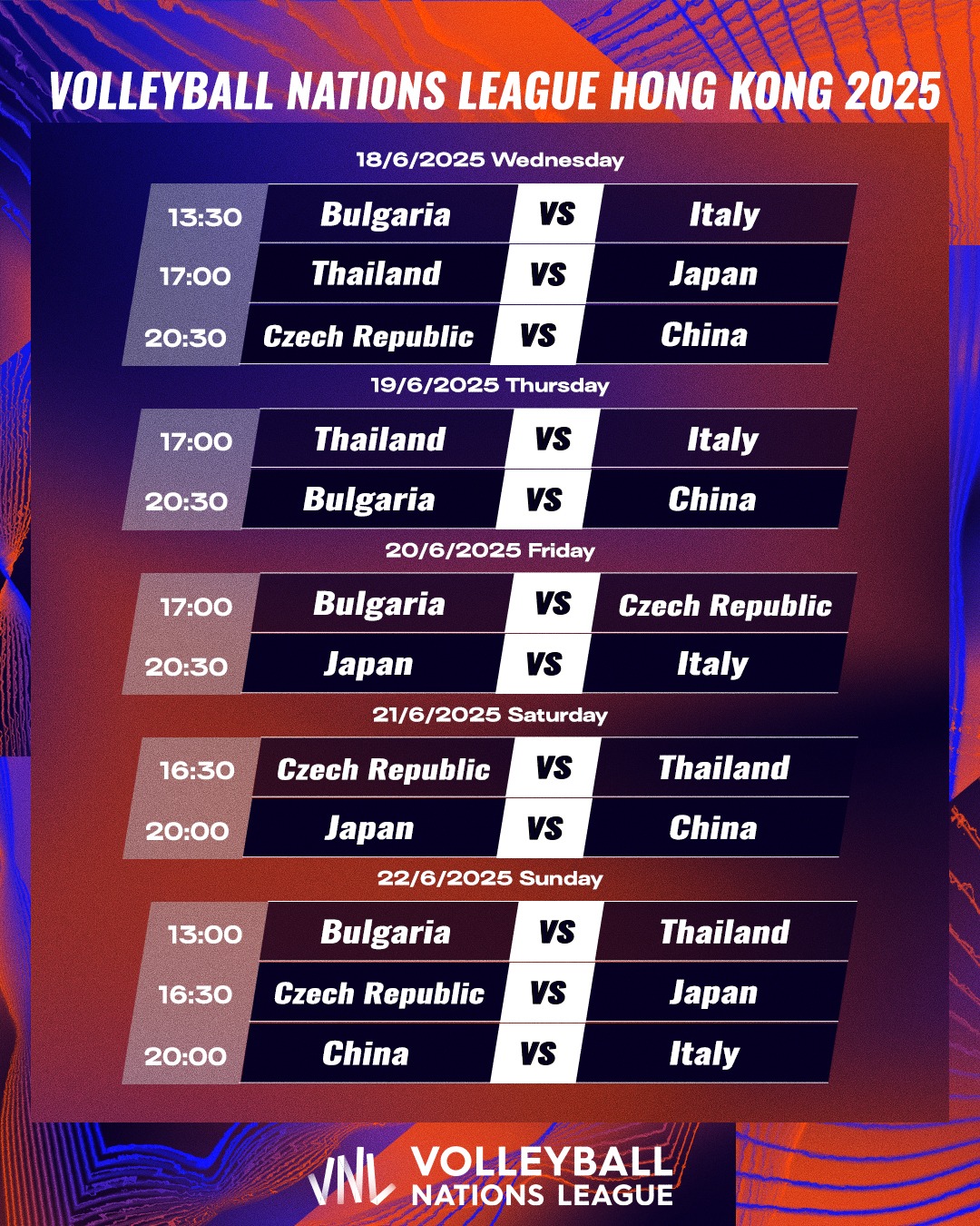 Volleyball Nations League Hong Kong 2025 | Kai Tak Arena