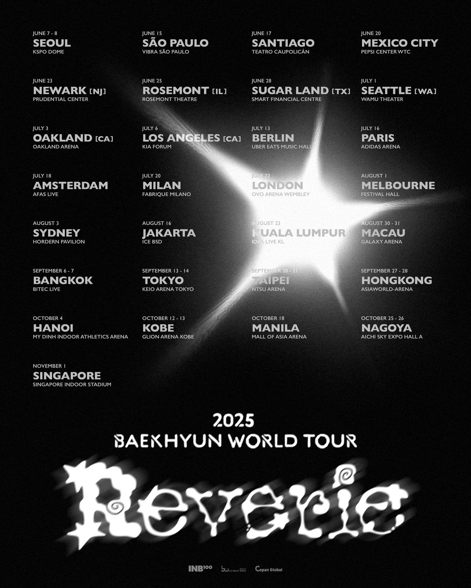Baekhyun Taipei Concert | 2025 BAEKHYUN WORLD TOUR [Reverie]