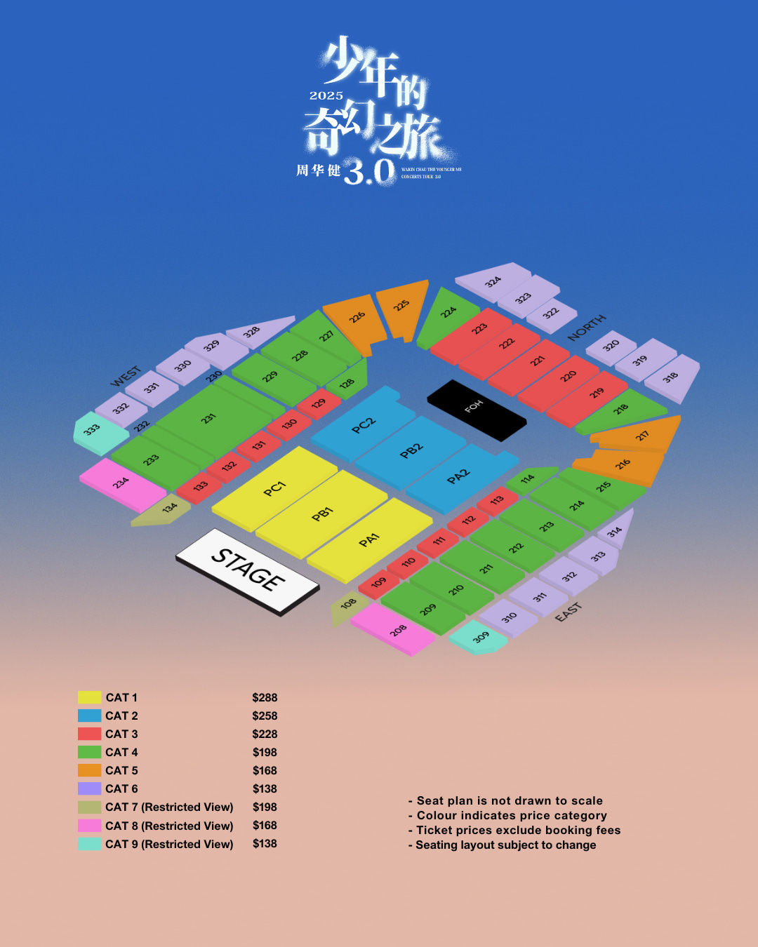 WAKIN CHAU THE YOUNGER ME CONCERTS TOUR 3.0 - SINGAPORE