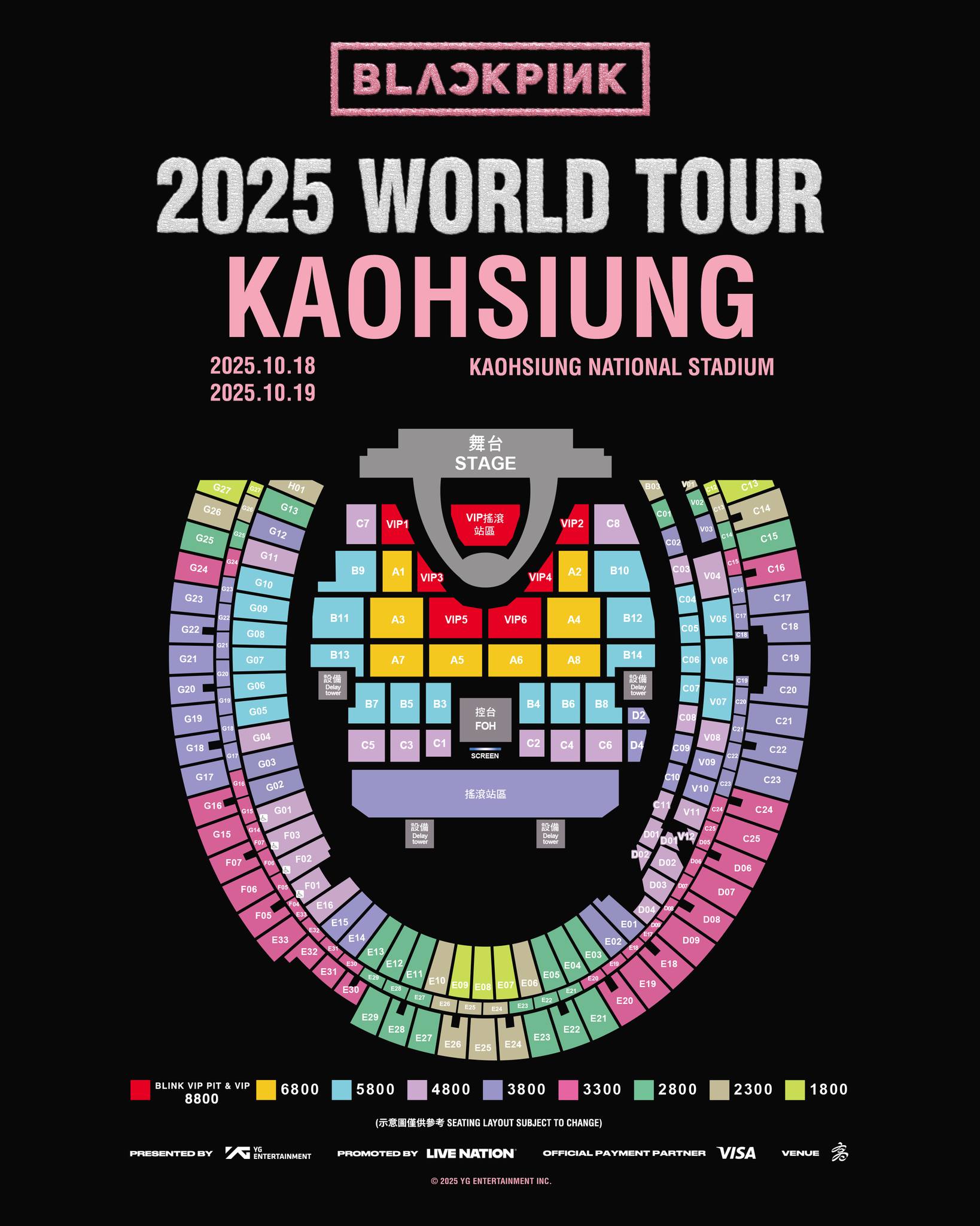 BLACKPINK WORLD TOUR IN KAOHSIUNG 2025