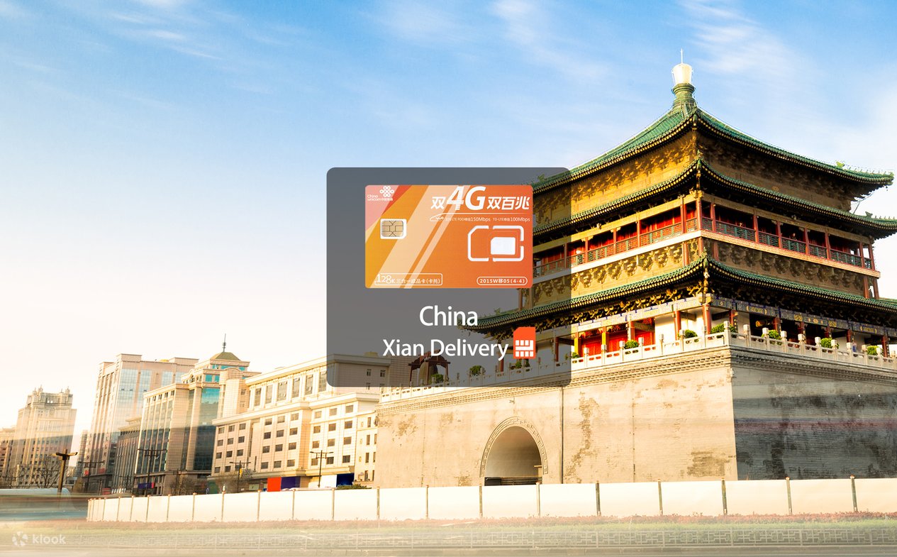4G SIM Card (Xi'an Delivery) for China - Klook Philippines